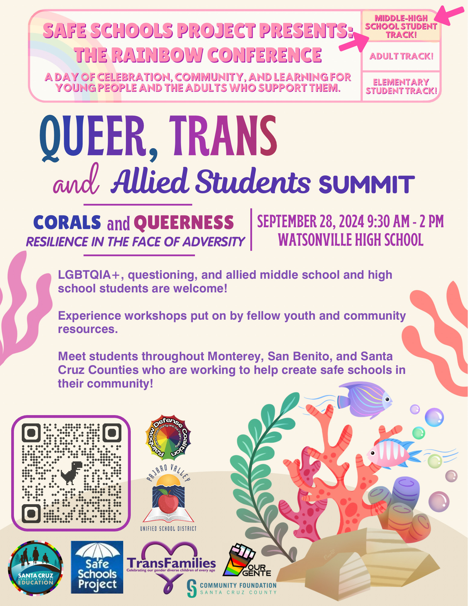 Queer, Trans, & Allied Student Summit of the Central Coast — Fall 2024 ...